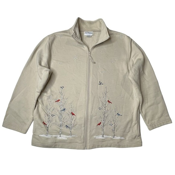 BonWorth | Sweaters | Vintage Bon Worth Womens Xs Petite Zip Up Grandma ...